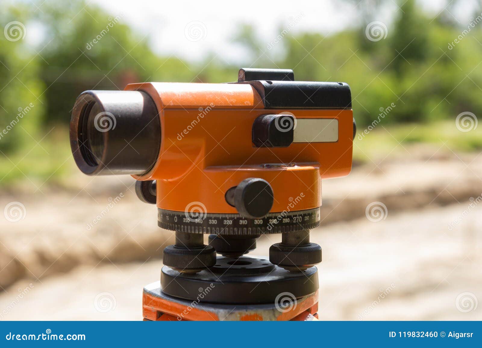 Land Surveyor Equipment Theodolite Stock Photo - Image of outdoor ...