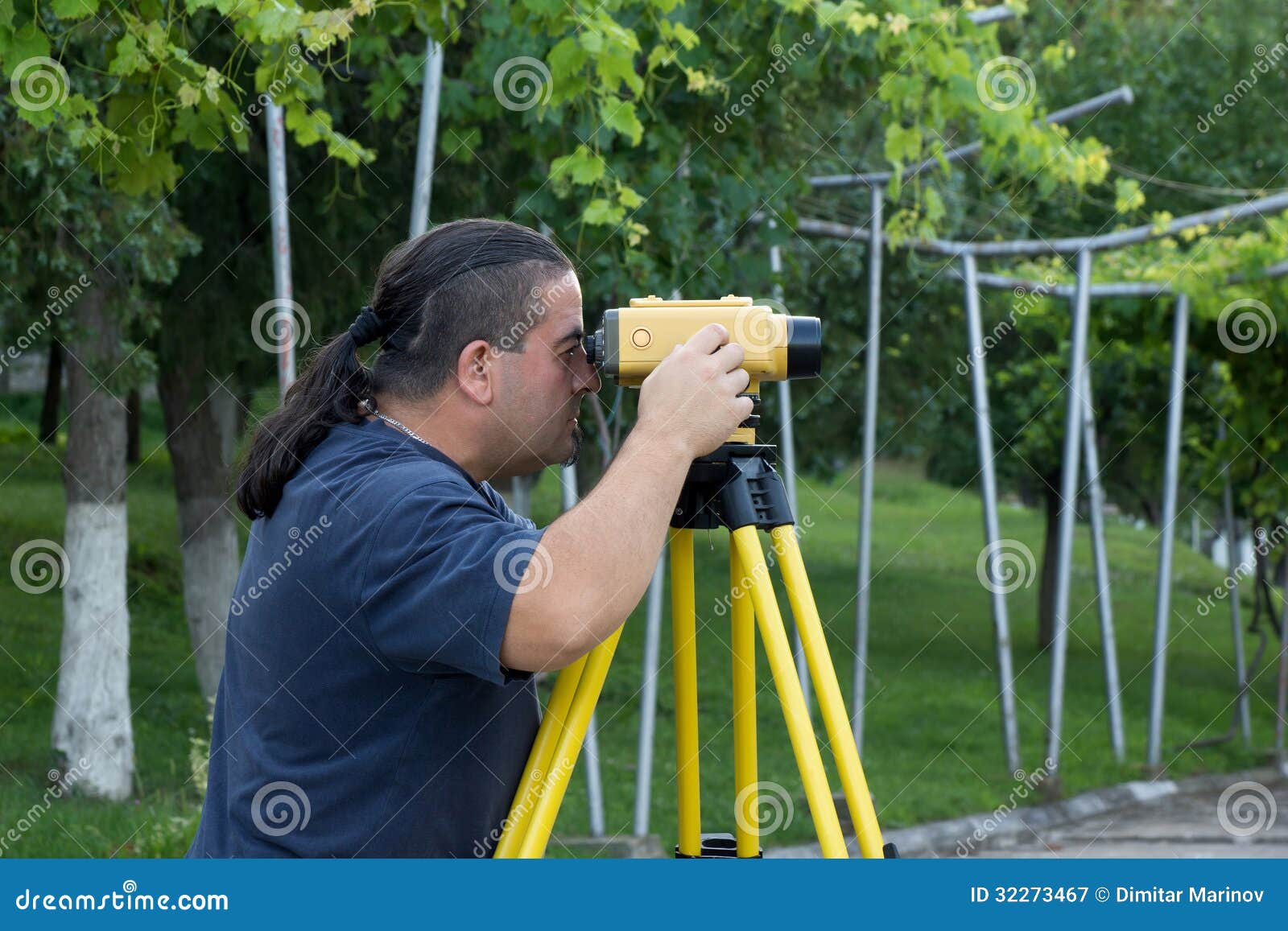 Land surveyor stock image. Image of professional, polar - 32273467
