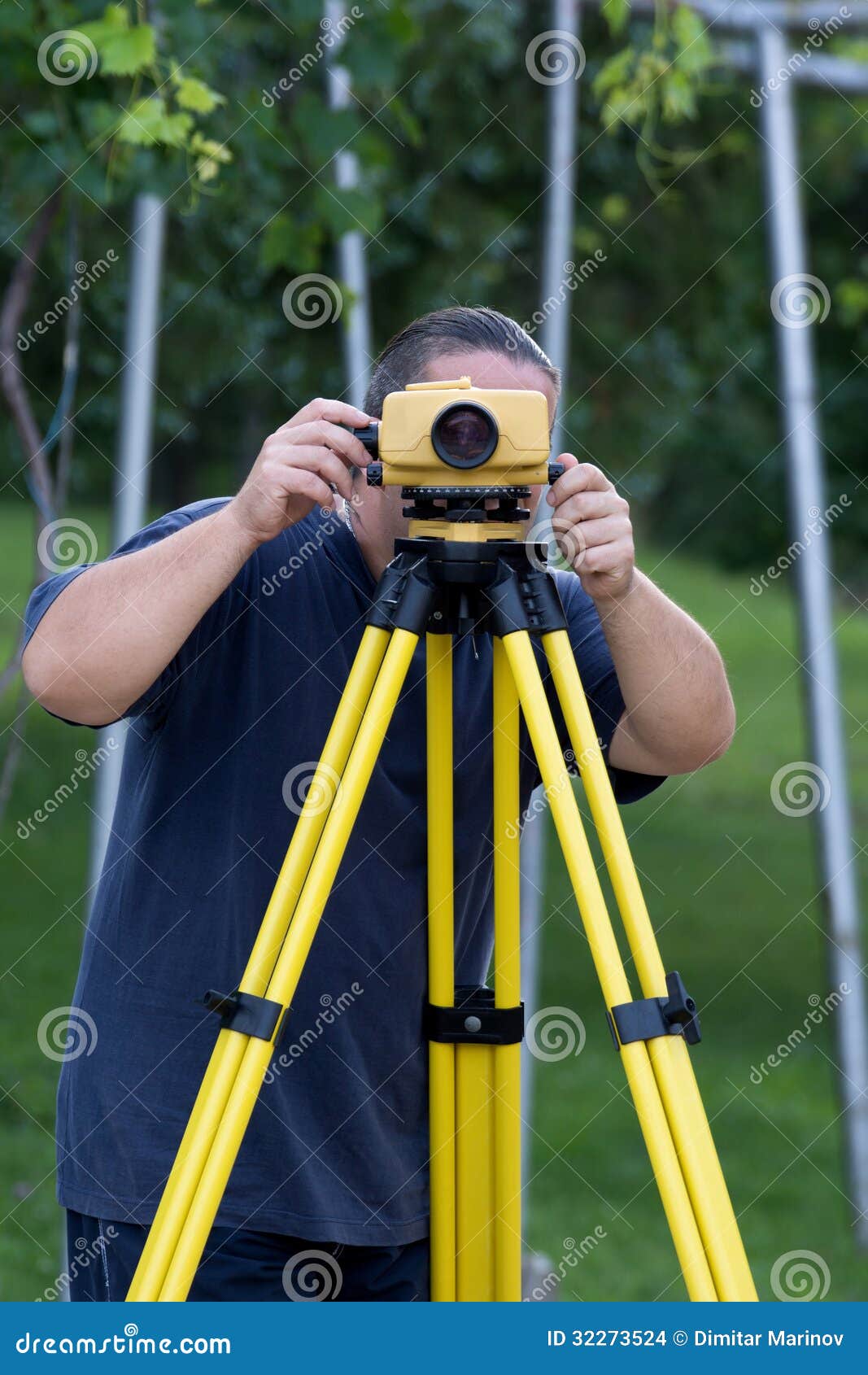 Land surveyor stock photo. Image of land, device, surveyor - 32273524