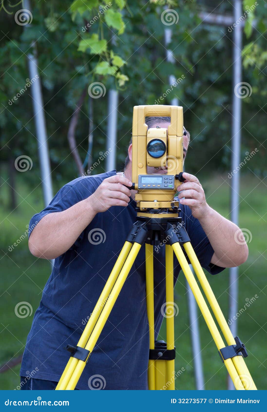 Land surveyor stock image. Image of measure, land, surveyor - 32273577