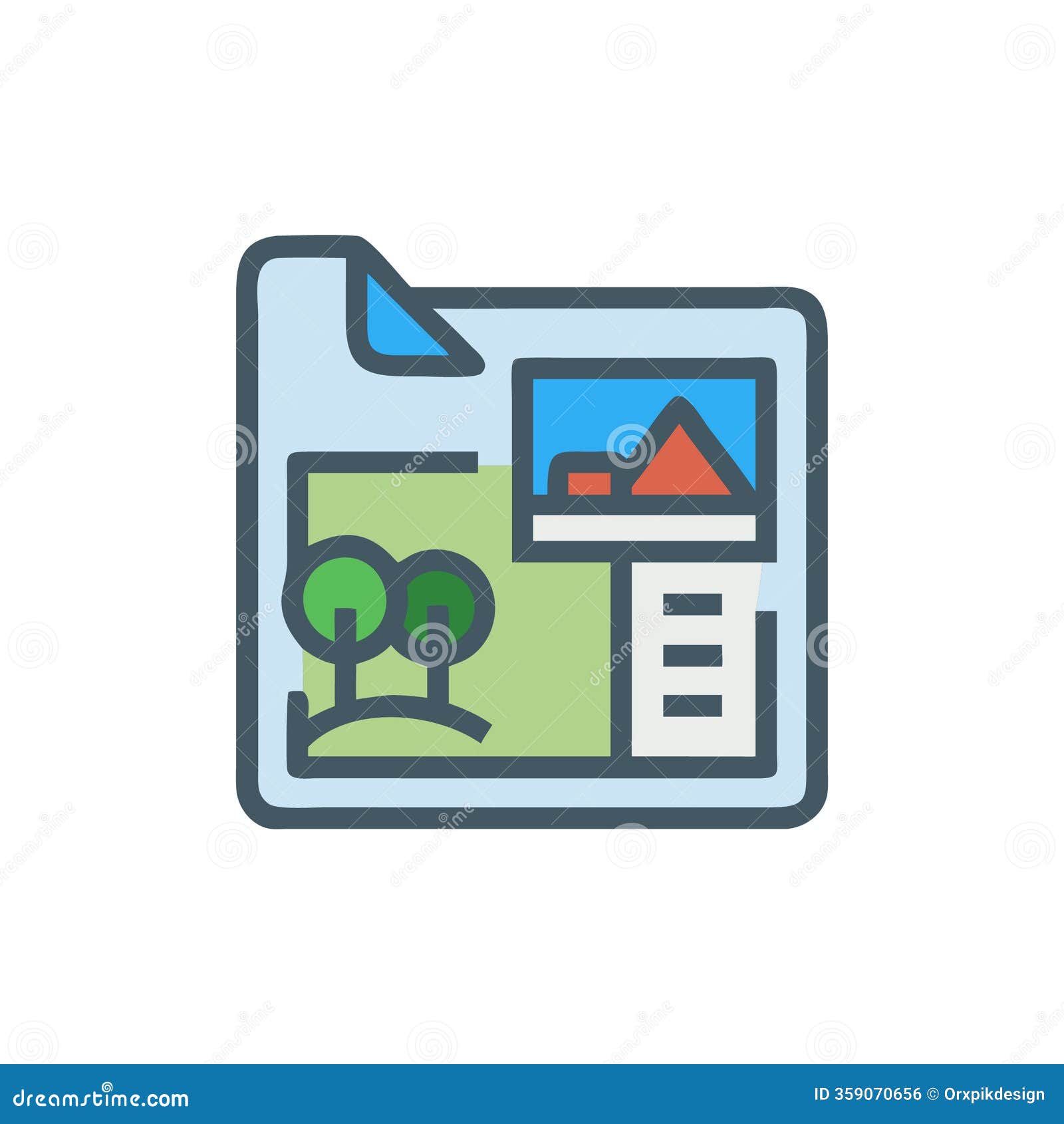Land Use Plan Icon for Urban Development Stock Illustration ...