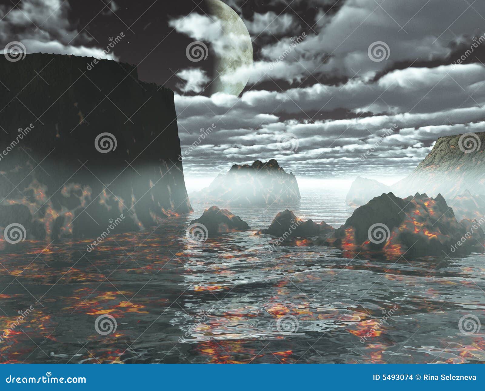 Volcanic Moon Stock Illustrations – 349 Volcanic Moon Stock ...