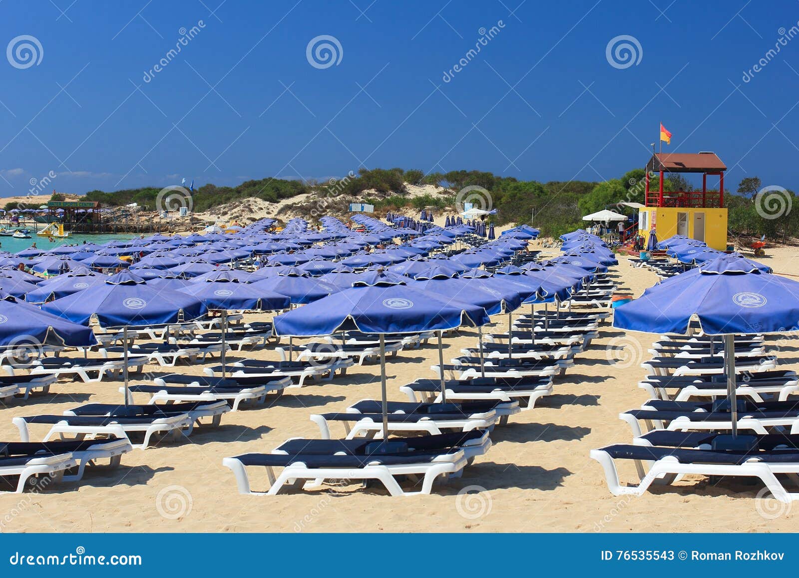 Landa Beach. Agia Napa, Cyprus. Editorial Stock Photo - Image of ...