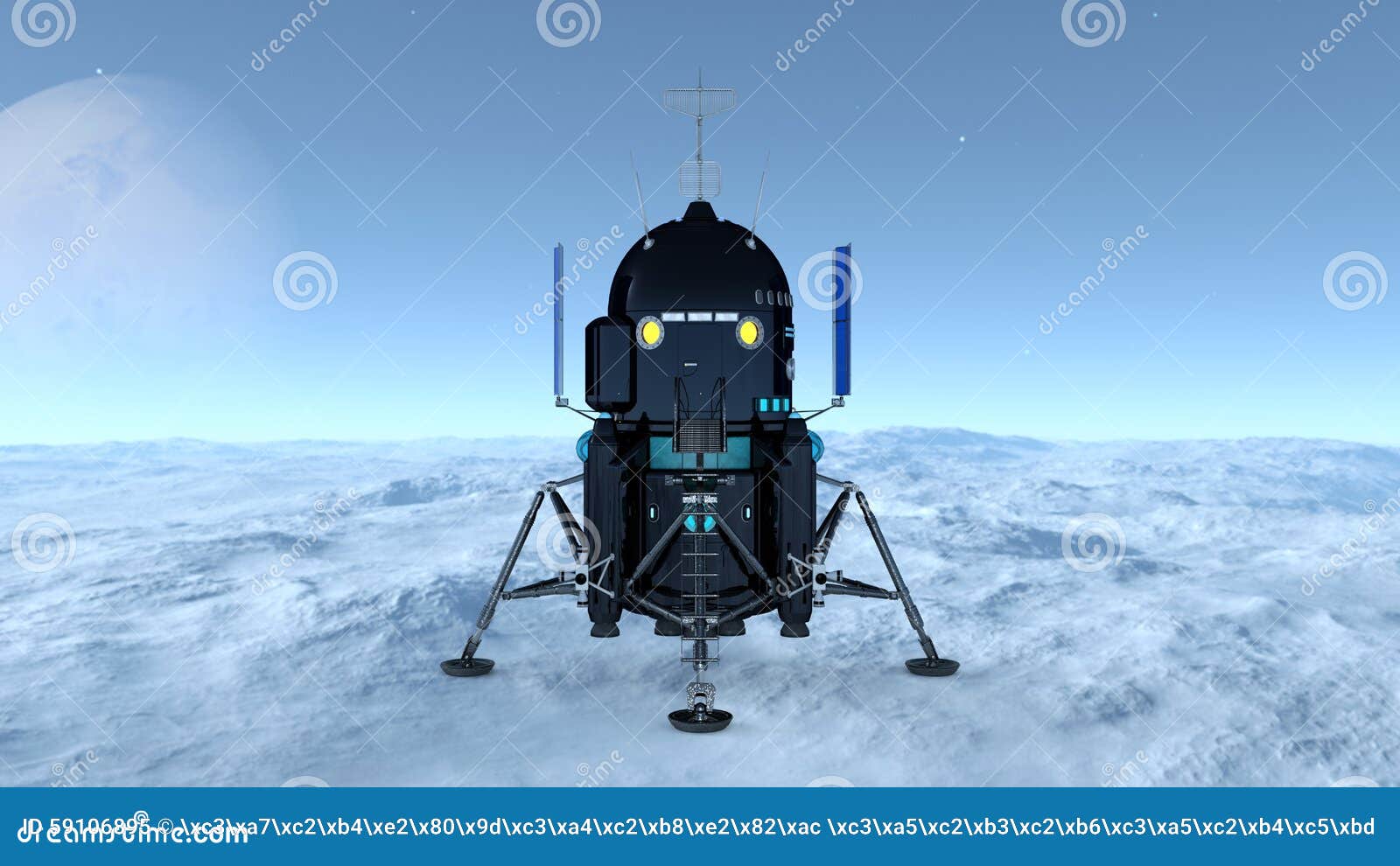 Lander stock image. Image of landingmodule, heavenly - 59106895