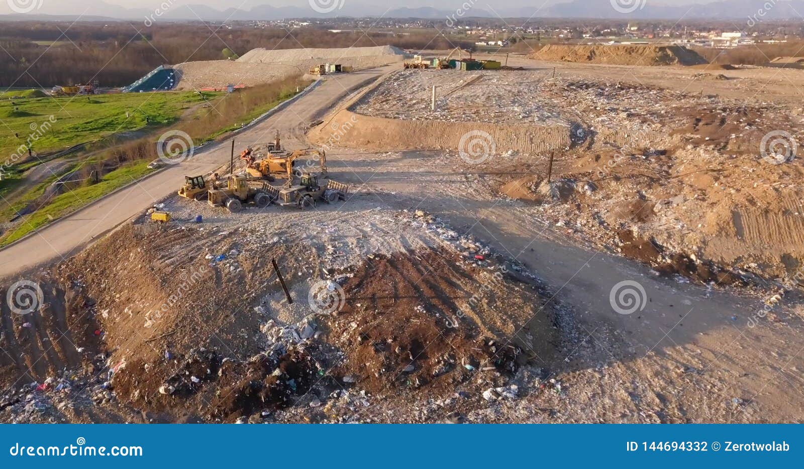 Landfill Aerial View Mov stock footage. Video of dump - 144694332