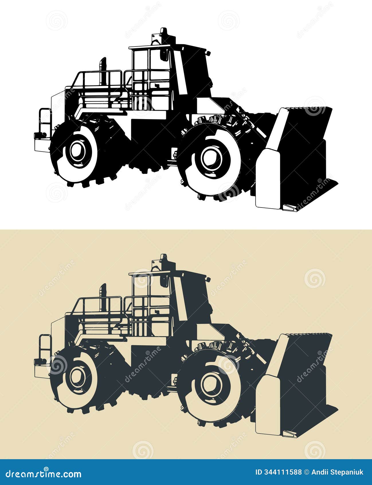 Landfill Compactor Illustrations Cartoon Vector | CartoonDealer.com ...