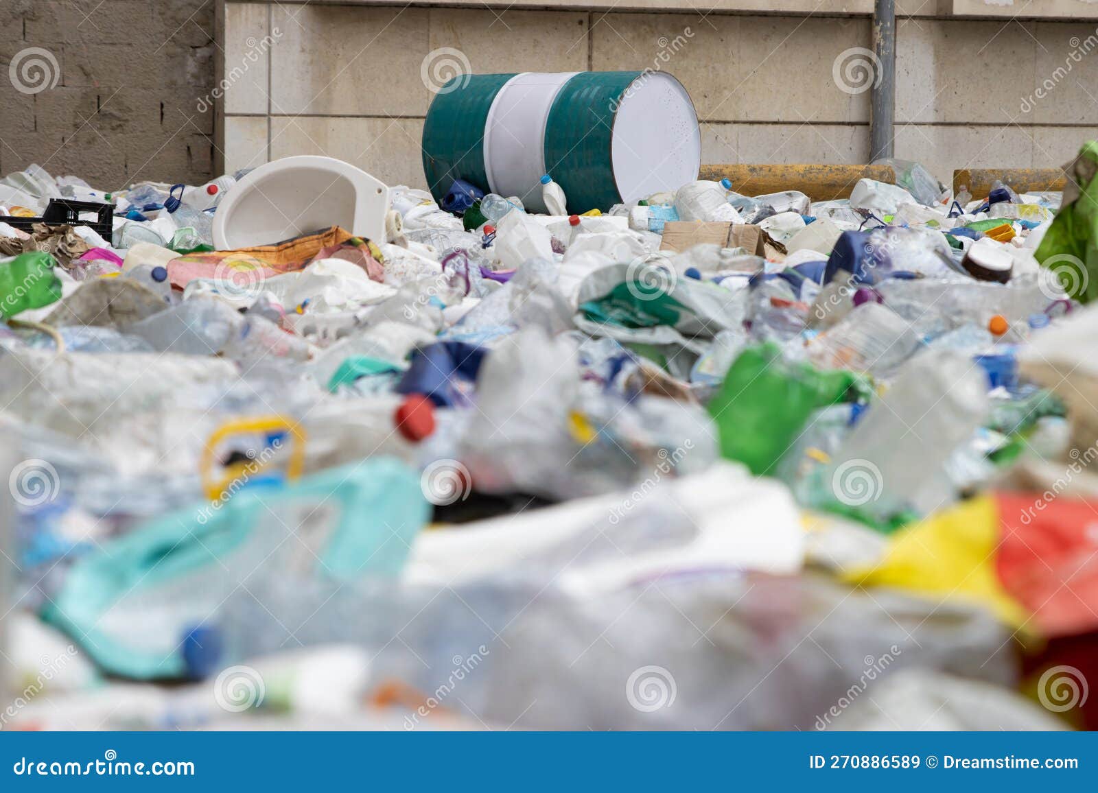 Landfill Full of Plastic Garbage and Other Waste Stock Image - Image of ...