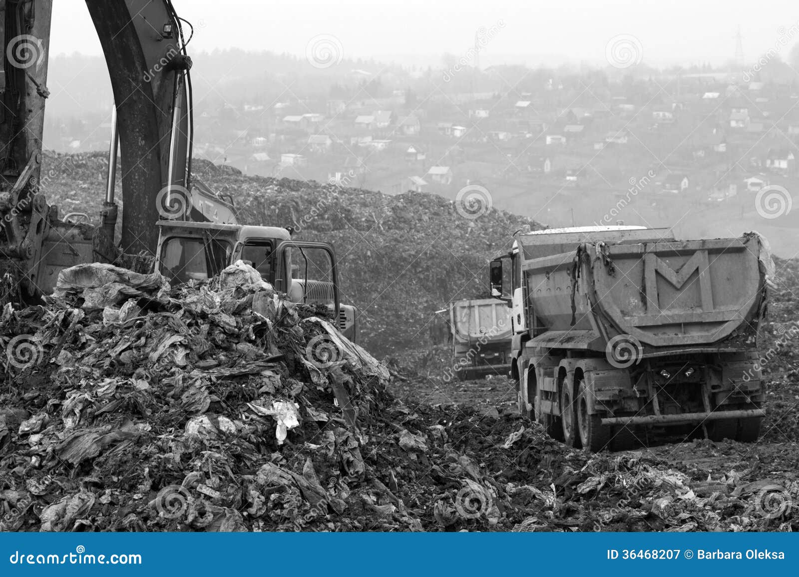 Landfill Garbage Waste Dumped Stock Image - Image of chemical, problems ...