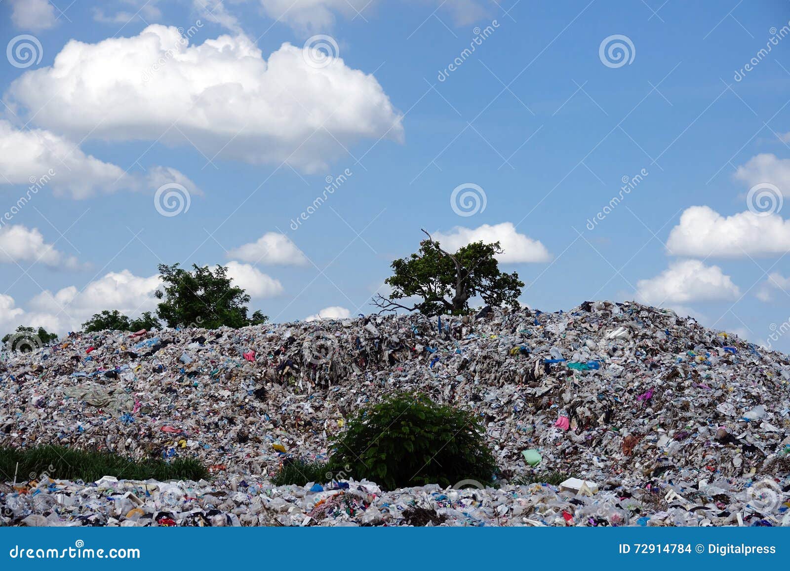 Landfill in the nature stock photo. Image of toxic, consumerism - 72914784