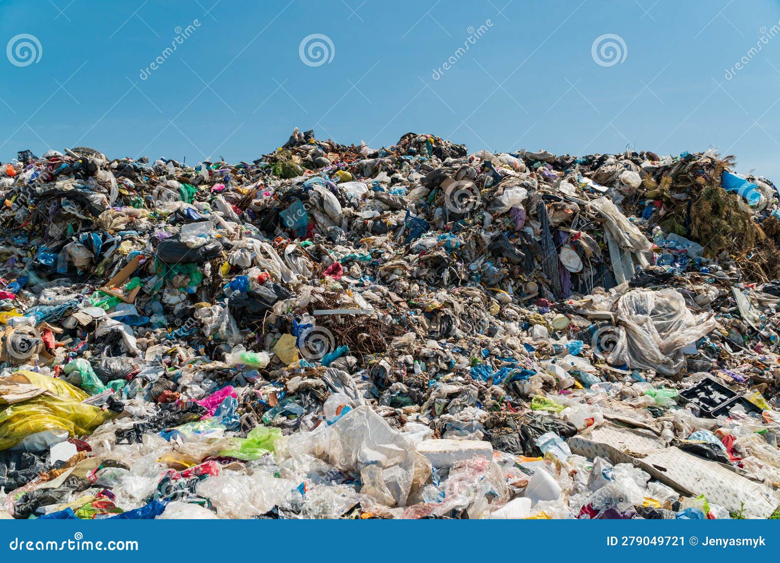 Landfill Outside the City. Pollution Concept Stock Image - Image of ...