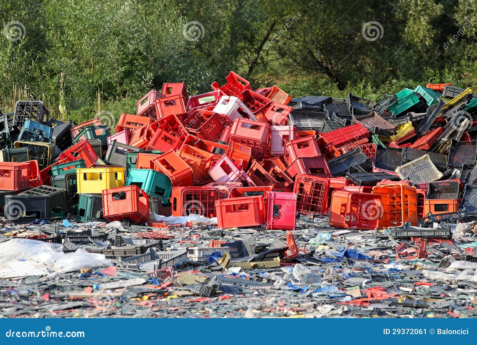 Landfill plastic stock image. Image of reuse, industrial - 29372061