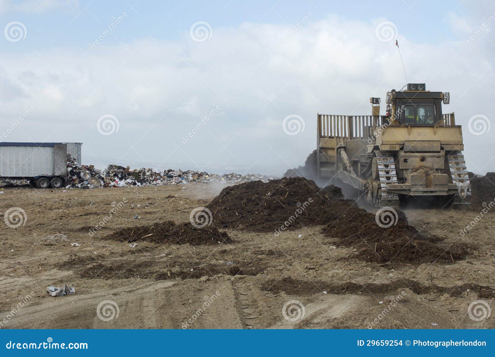 Landfill Site stock photo. Image of garbage, dust, horizontal - 29659254