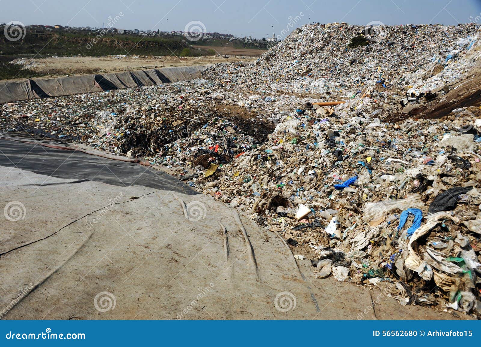 Landfill site stock photo. Image of landfill, trash, disposal - 56562680