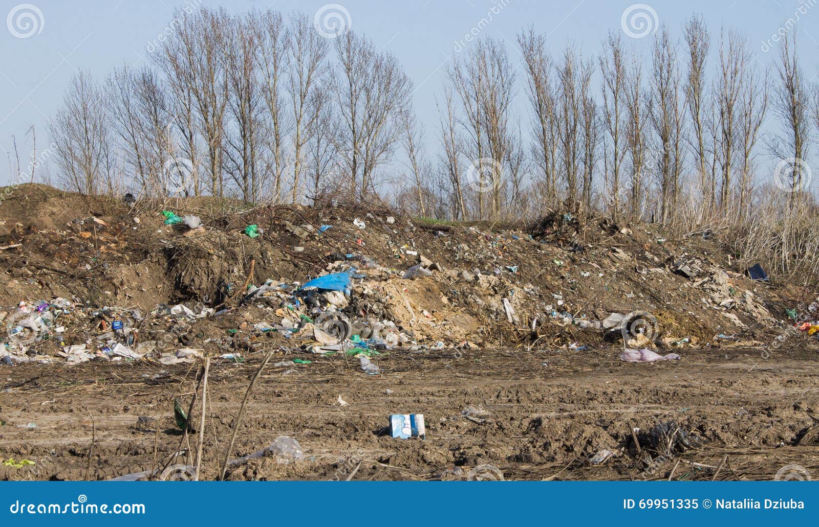 Dump Heap Of Garbage And Waste. Environmental Pollution. Stock ...