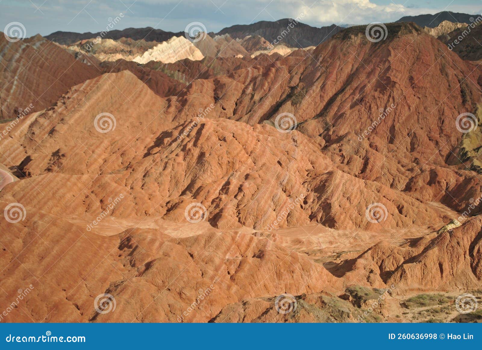 A Landform Feature Called Danxia in Zhangye Stock Photo - Image of soil ...
