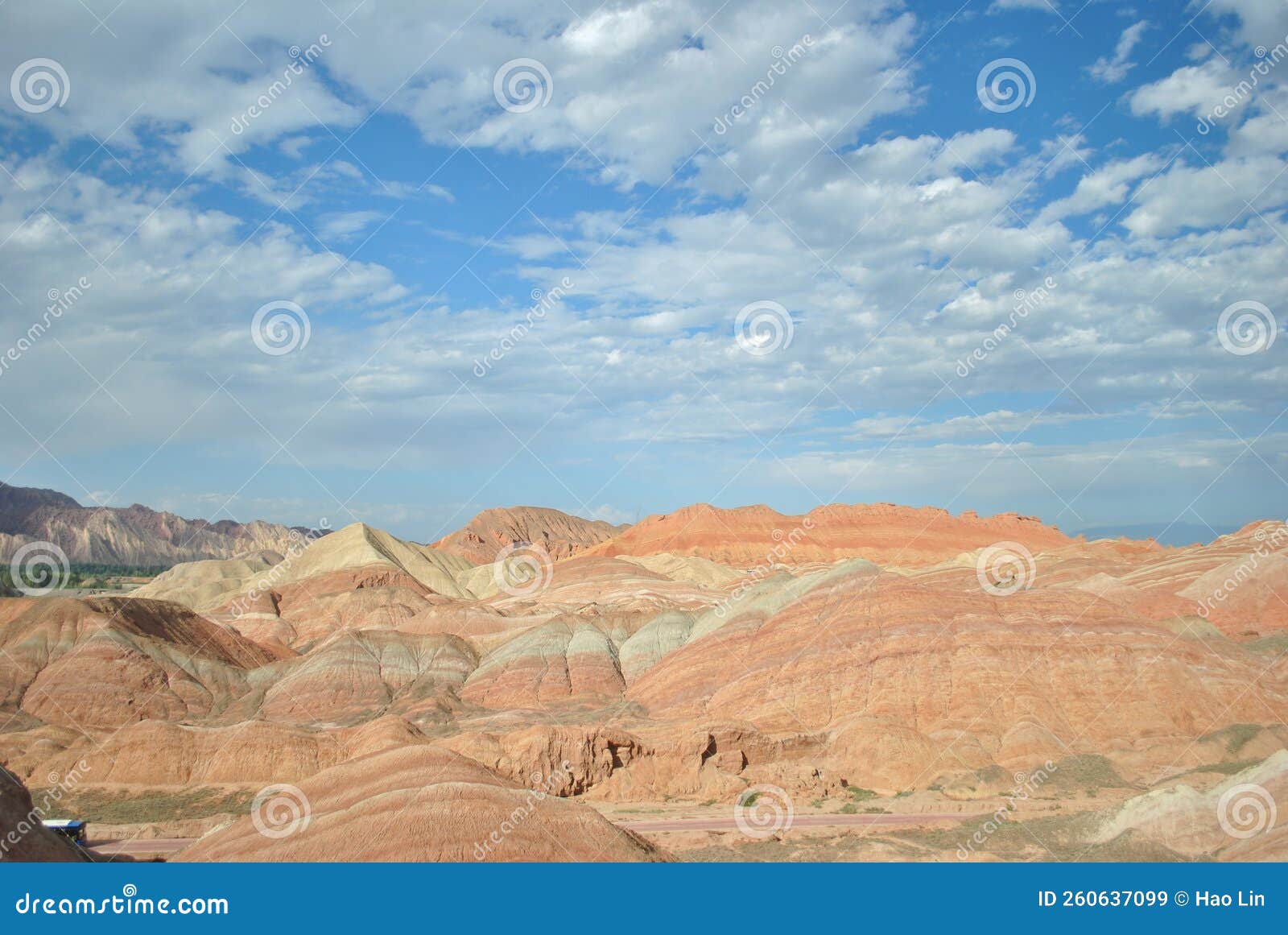 A Landform Feature Called Danxia in Zhangye Stock Image - Image of ...