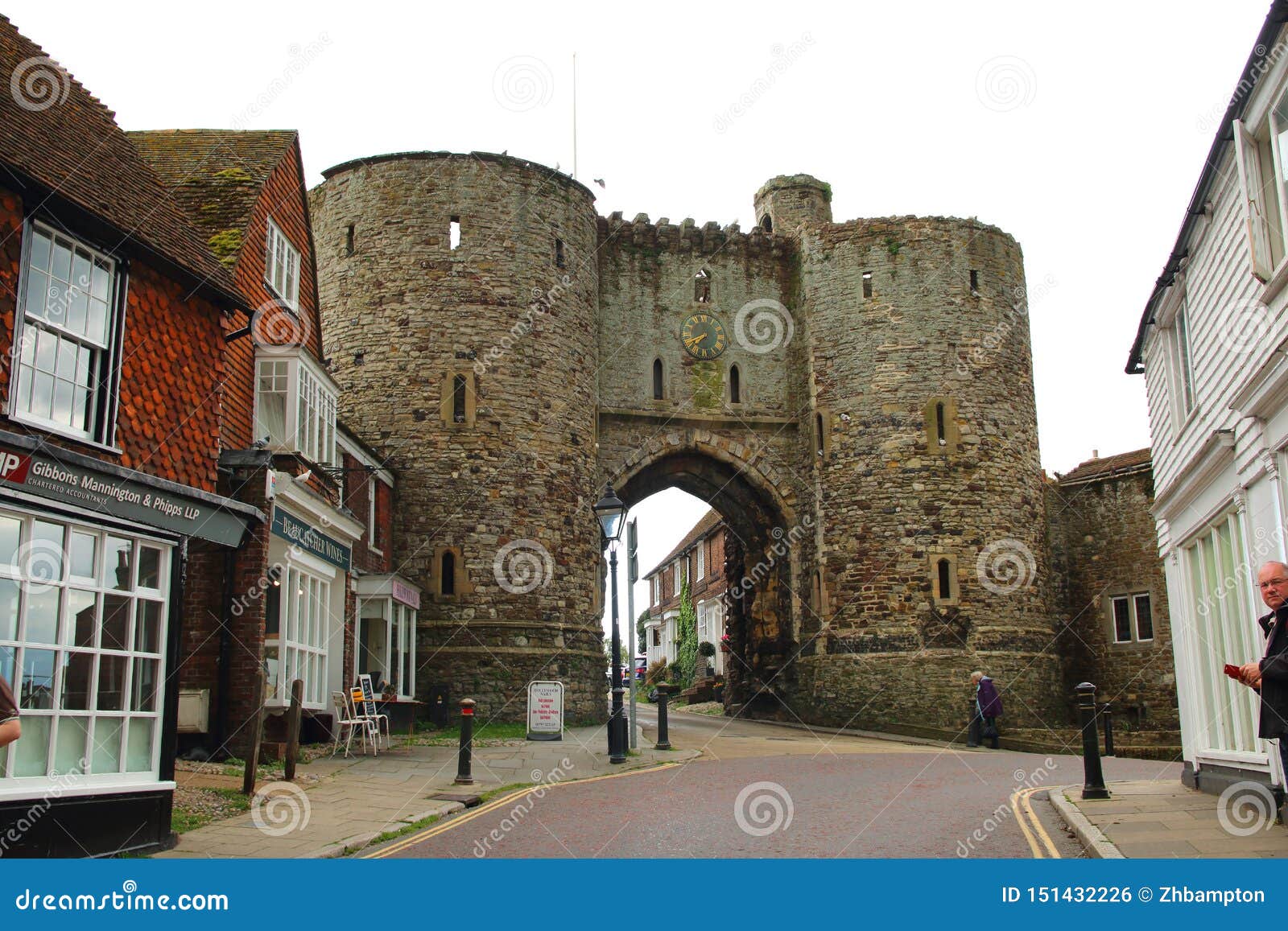 Landgate Arch in Rye East Sussex, England Stock Photo - Image of ...