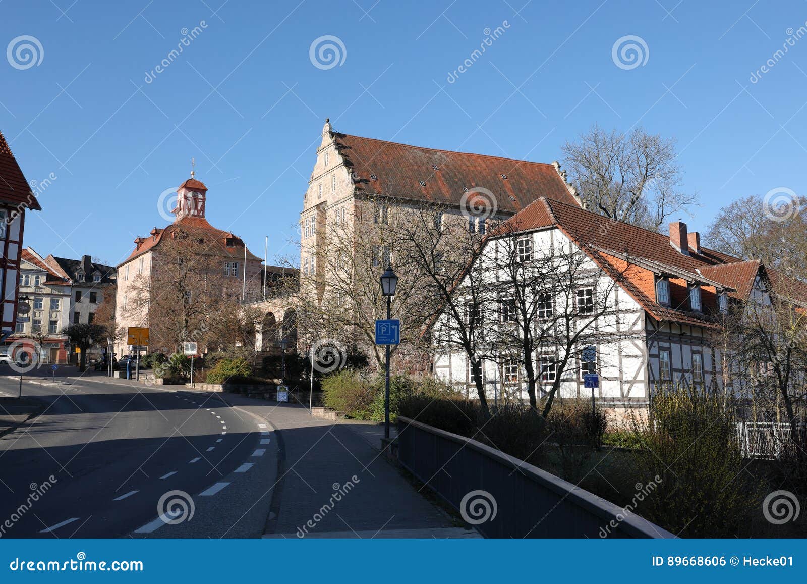 Landgrave Castle of Eschwege Stock Photo - Image of renaissance, circle ...
