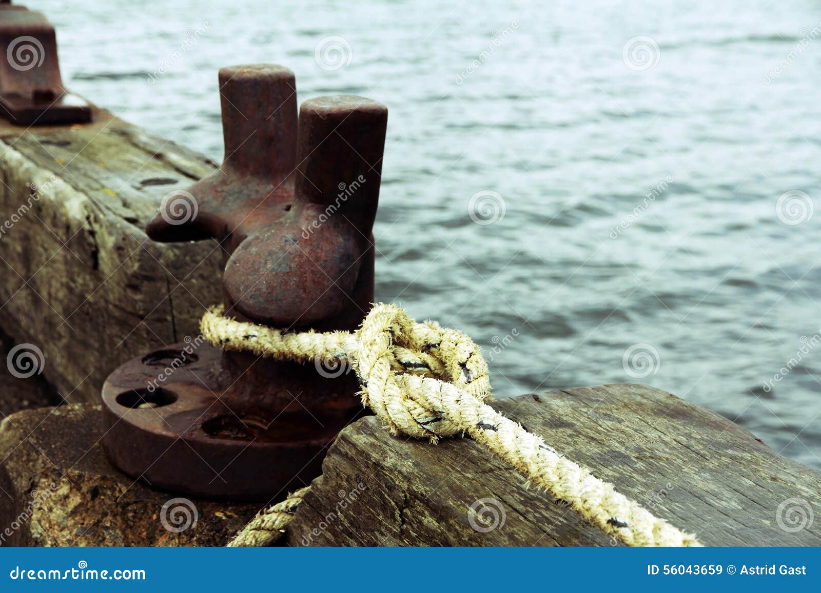 Landing Dock for Boats at the Harbor Stock Image - Image of holder ...