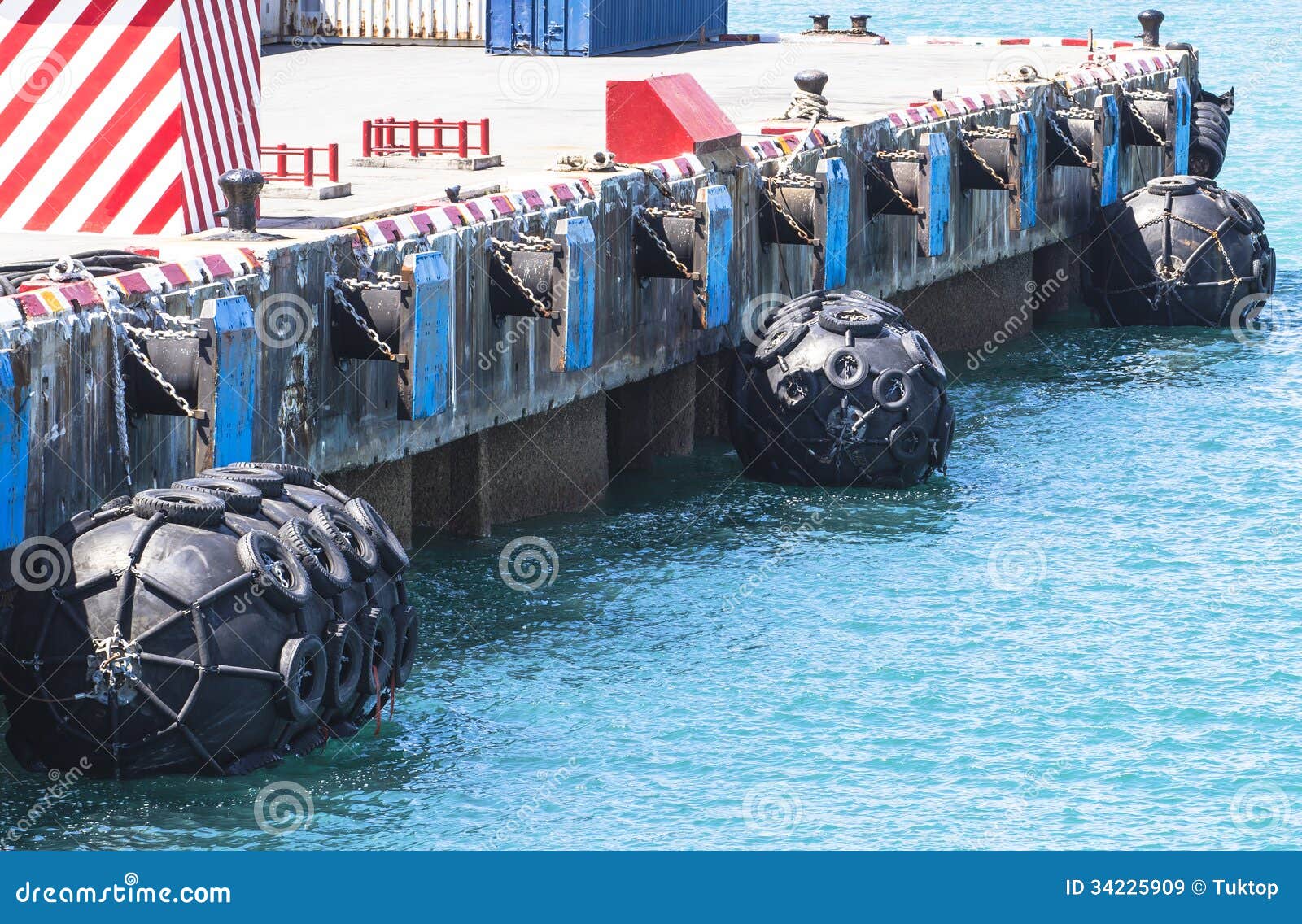 Landing Dock for General Cargo Ship Stock Image - Image of ...