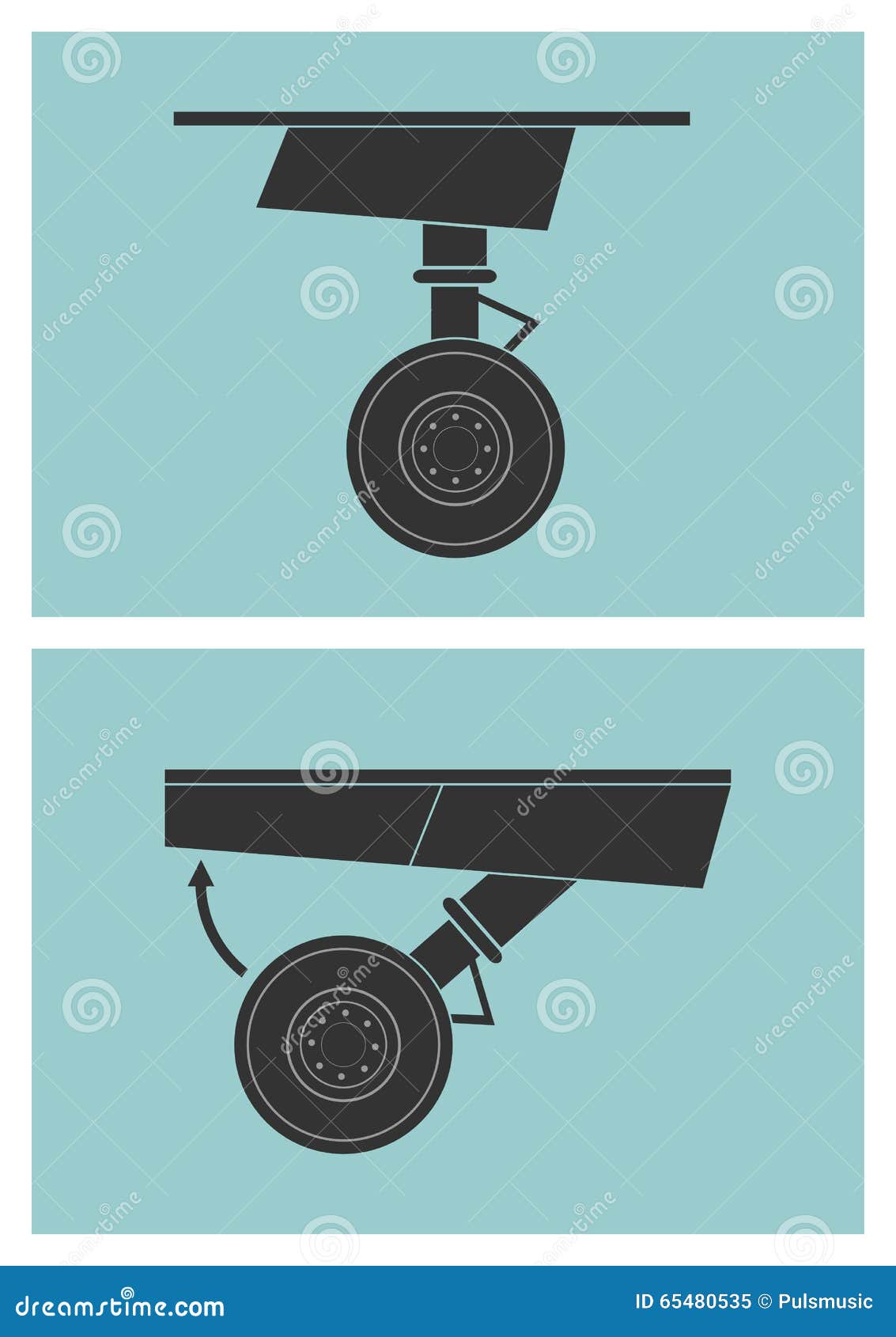 Landing Gear Retraction Cartoon Vector | CartoonDealer.com #65480535