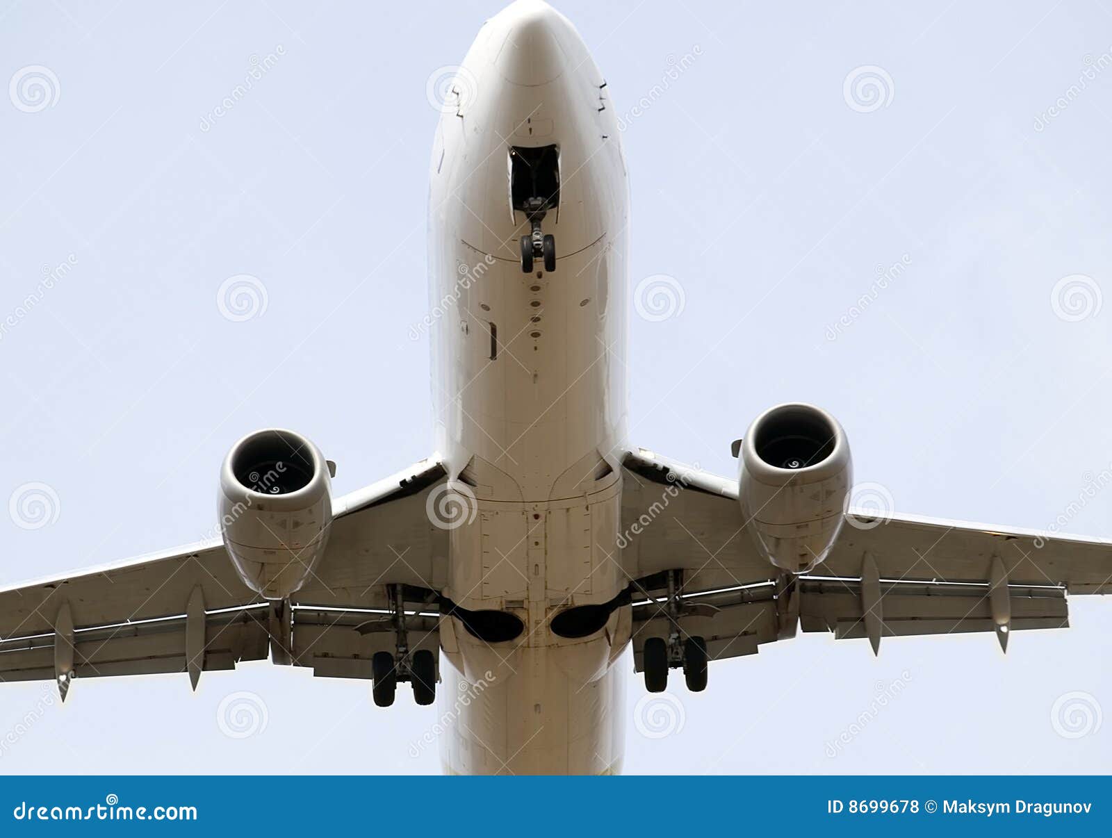Landing Jet stock photo. Image of tourist, airplane, white - 8699678