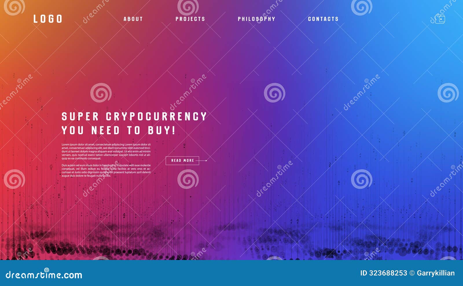 Landing Page Abstract Design with Big Data. Template for Website or App ... Landing Page Abstract Design with Big Data. Template for Website or App ...