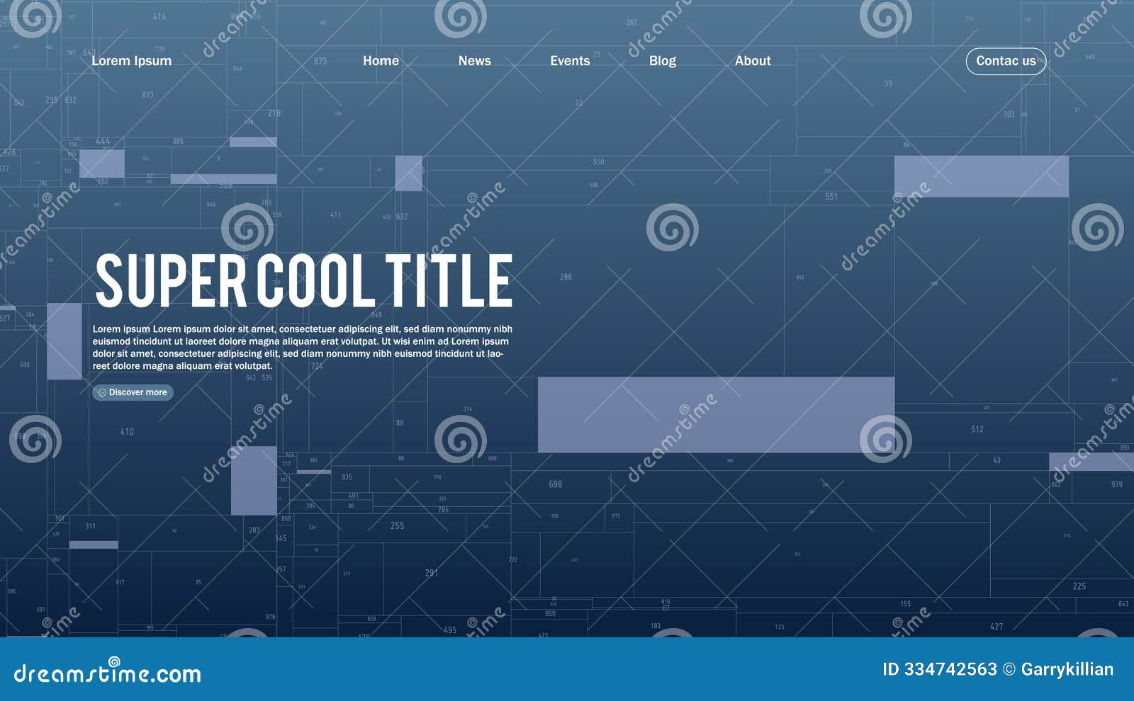 Landing Page Abstract Design with Big Data. Template for Website or App ... Landing Page Abstract Design with Big Data. Template for Website or App ...