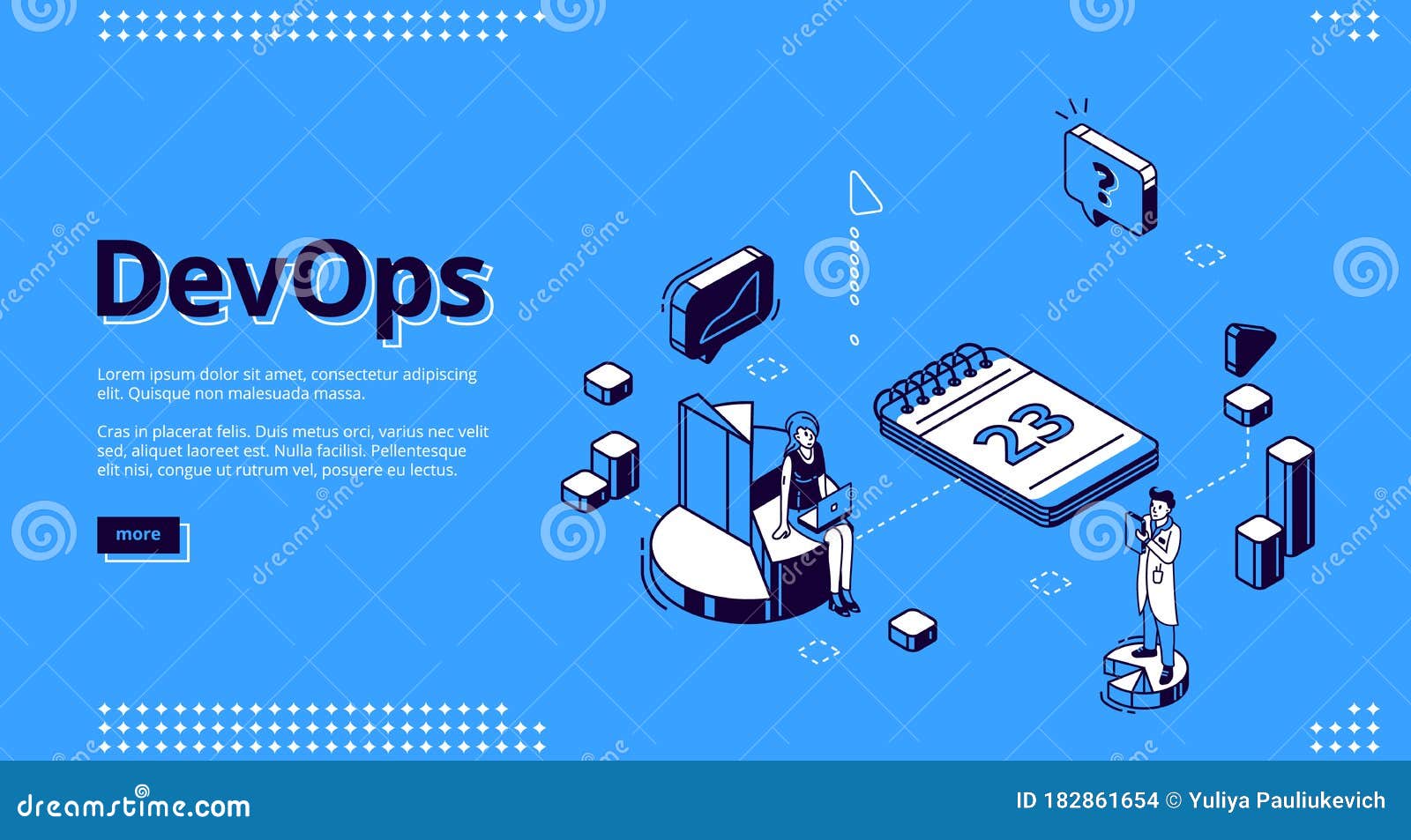 DevOps Banner Concept Has 8 Steps To Analyze Such As Plan, Code, Build ...