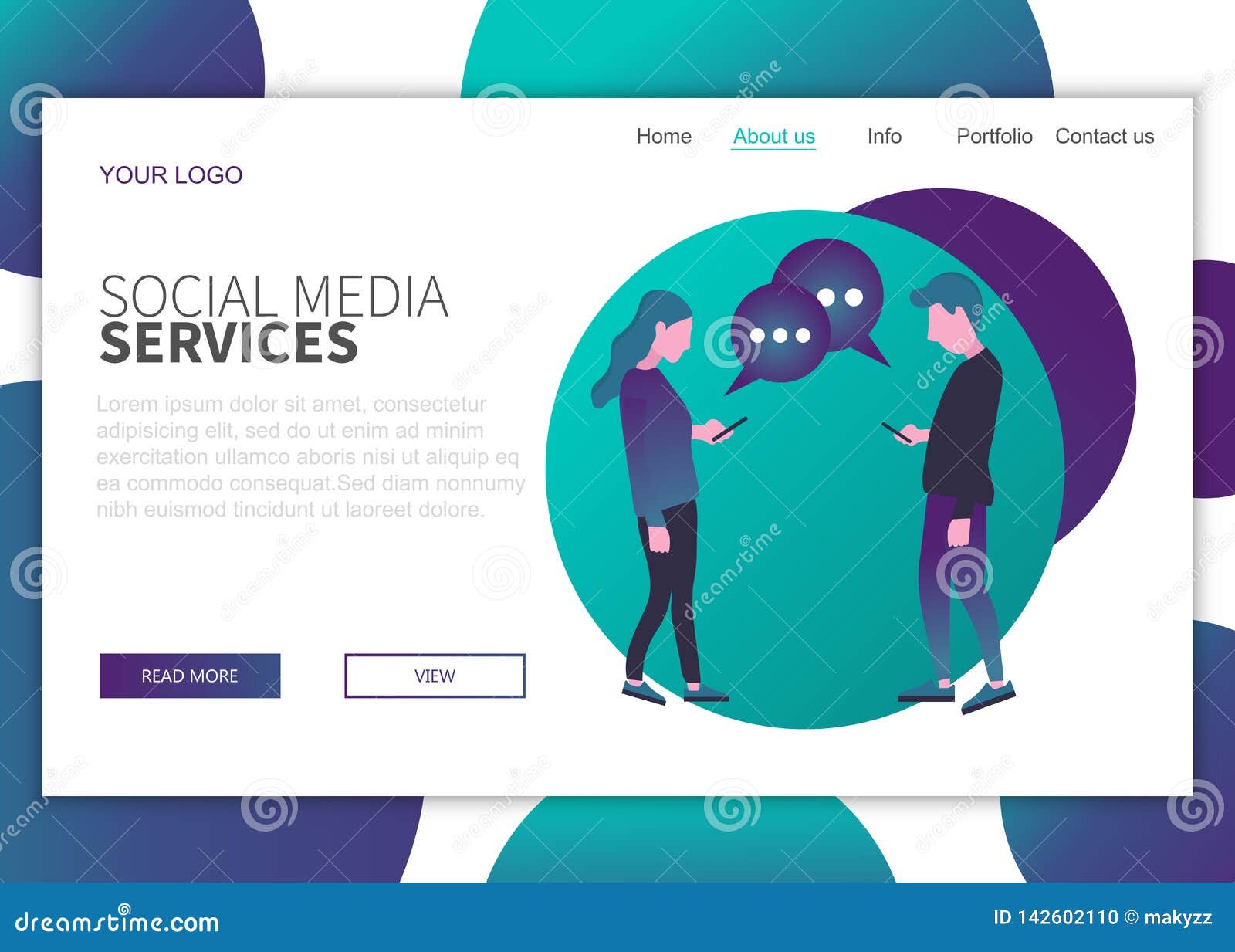 Modern Flat Design Concept Of Web Page Design For Website And Mobile ...