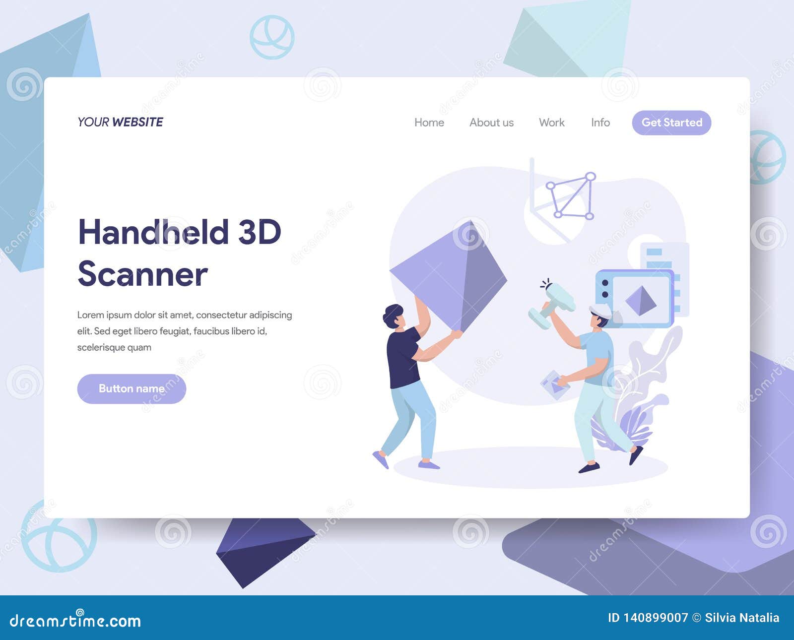 3D Handheld Scanner Hand Drawn Outline Doodle Icon. Cartoon Vector ...