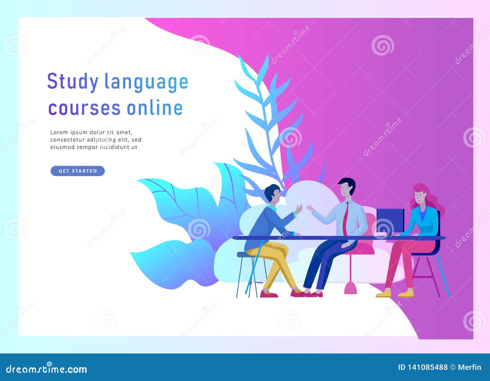 Landing Page Templates for Online Language Courses, Distance Education ...