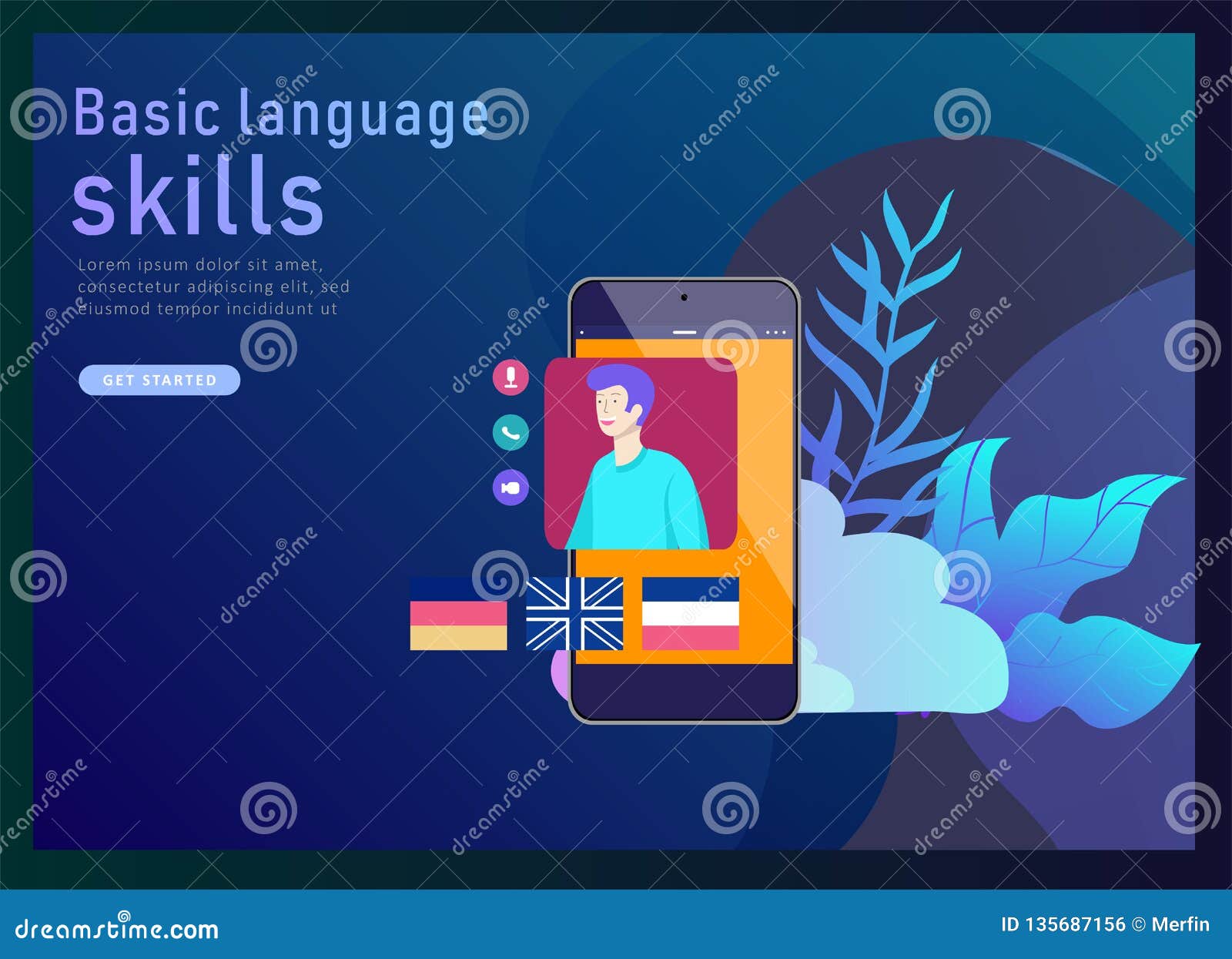 Landing Page Templates for Online Language Courses, Distance Education ...