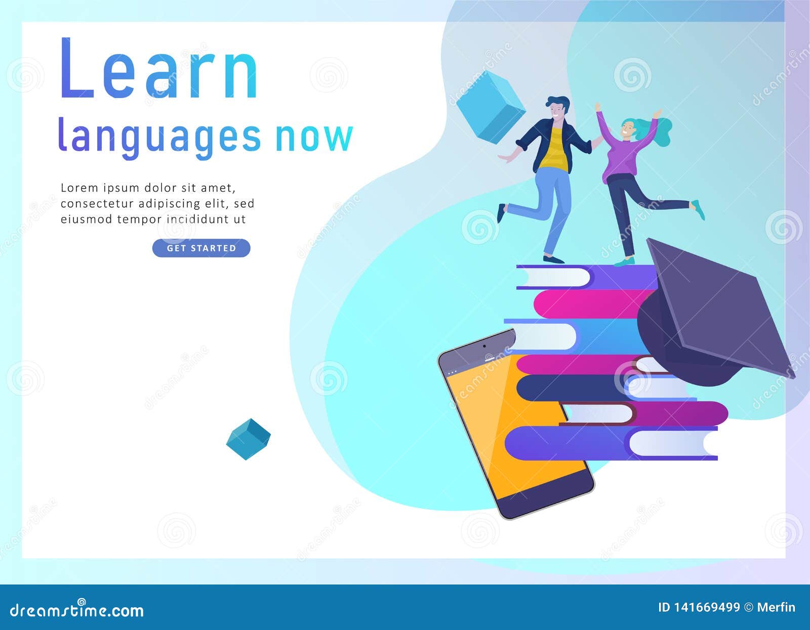 Landing Page Templates for Online Language Courses, Distance Education ...