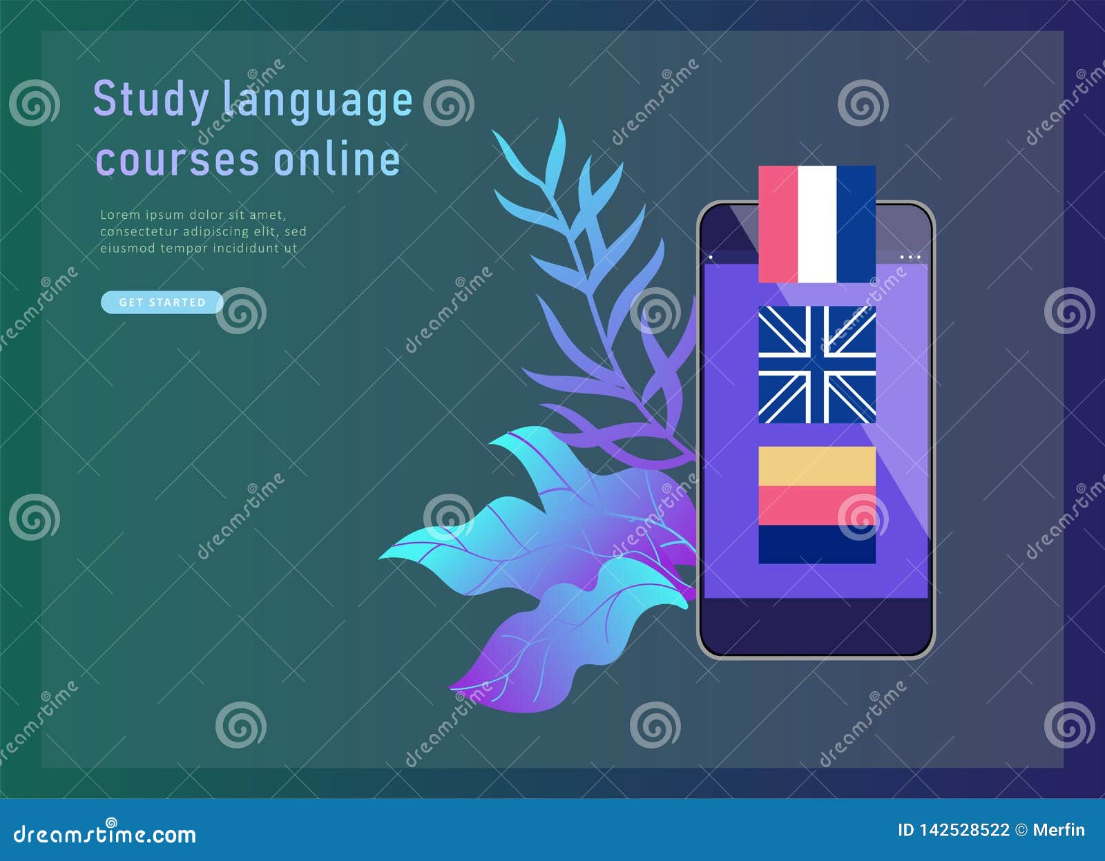Landing Page Templates for Online Language Courses, Distance Education ...