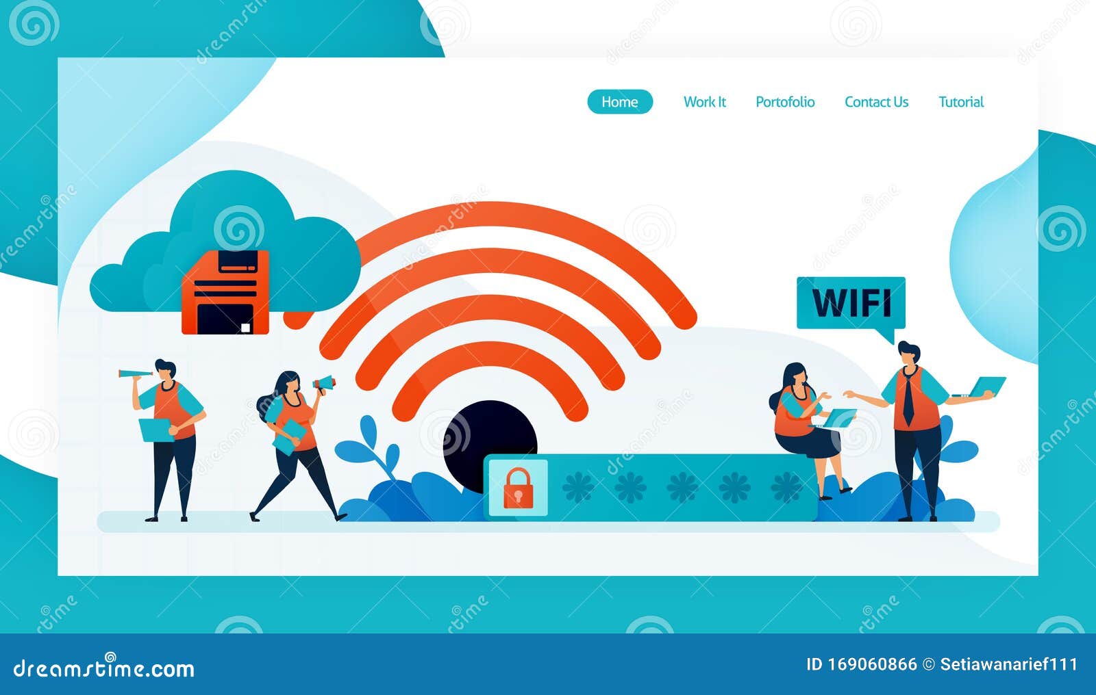 Landing Page and Website for Wifi Connection and Protection, Internet ...