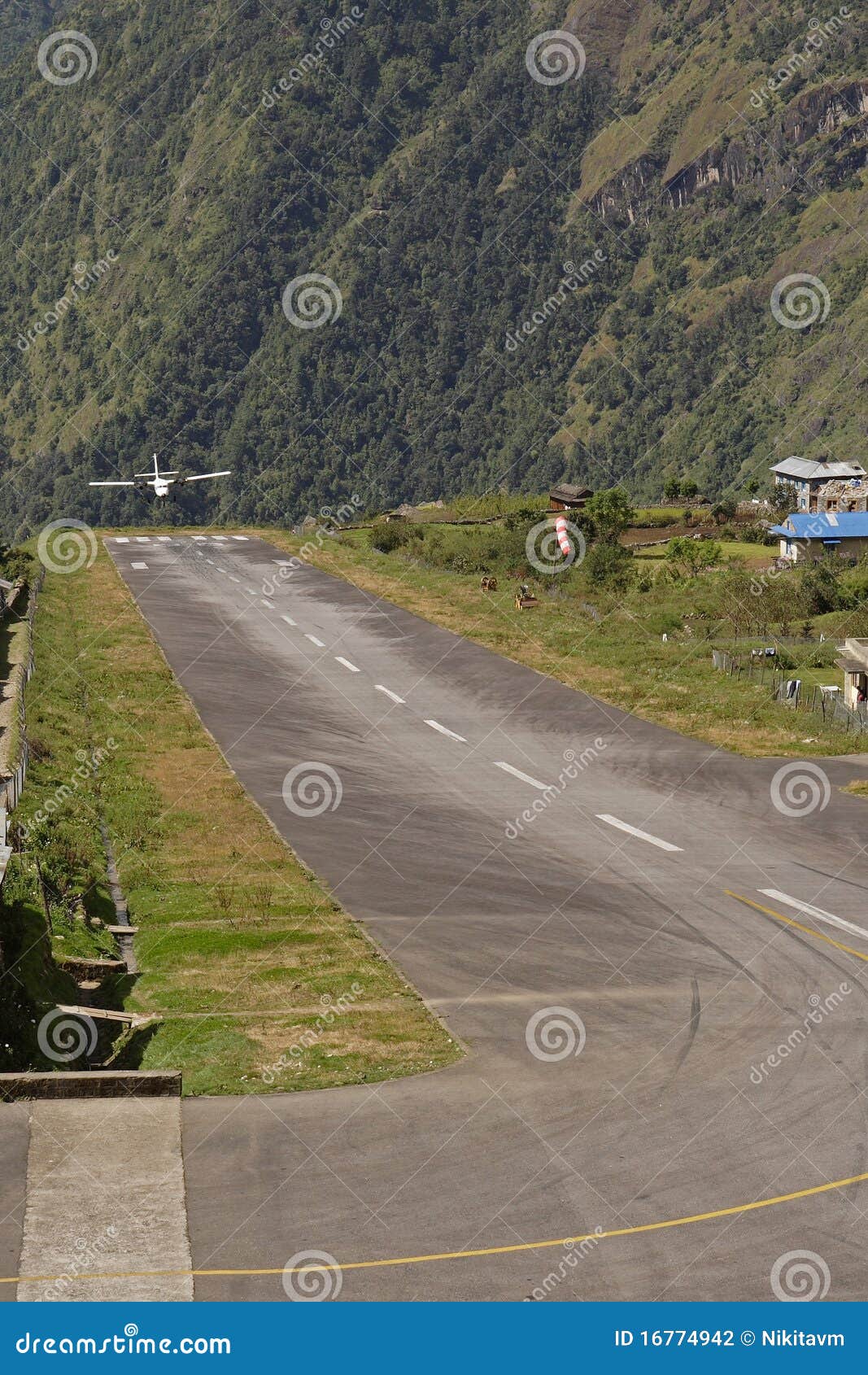 Landing strip stock photo. Image of airport, airplane - 16774942