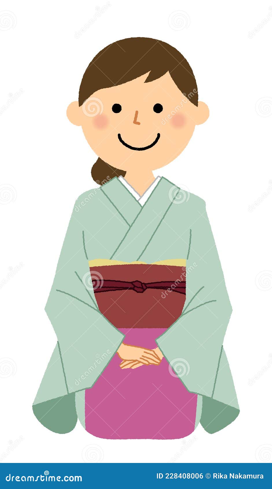 Japanese Hotel,Room Attendants Cartoon Vector | CartoonDealer.com ...