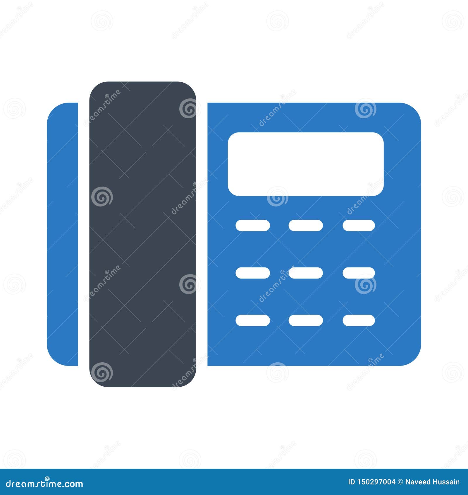 Landline Glyph Color Vector Icon Stock Vector - Illustration of ...