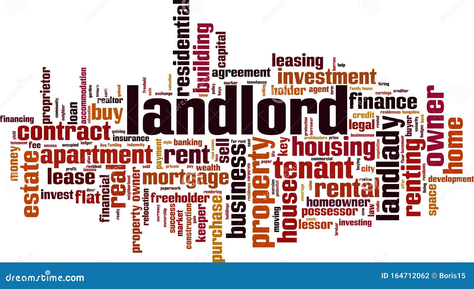 Landlord word cloud stock vector. Illustration of lessor - 164712062