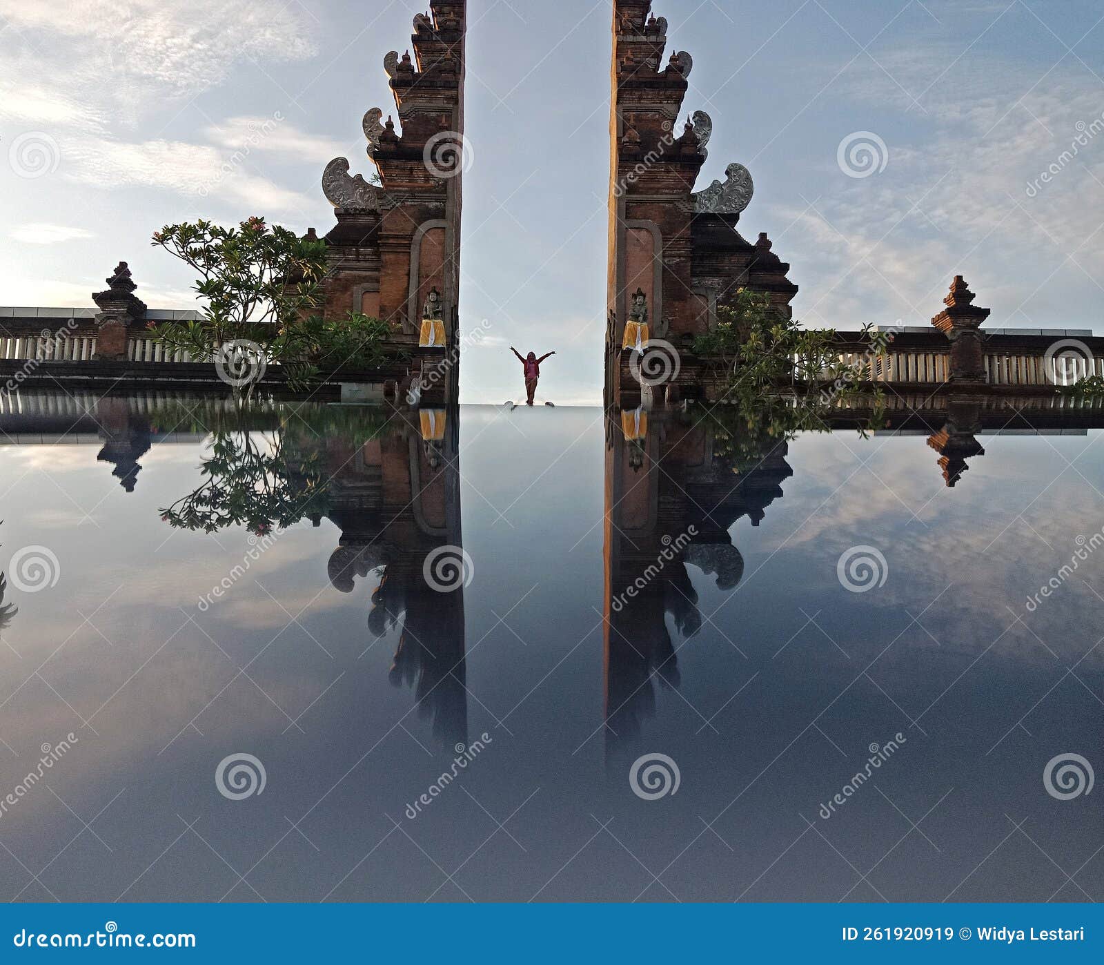 Landmark of Bali Temple with Sky Background Stock Image - Image of ...