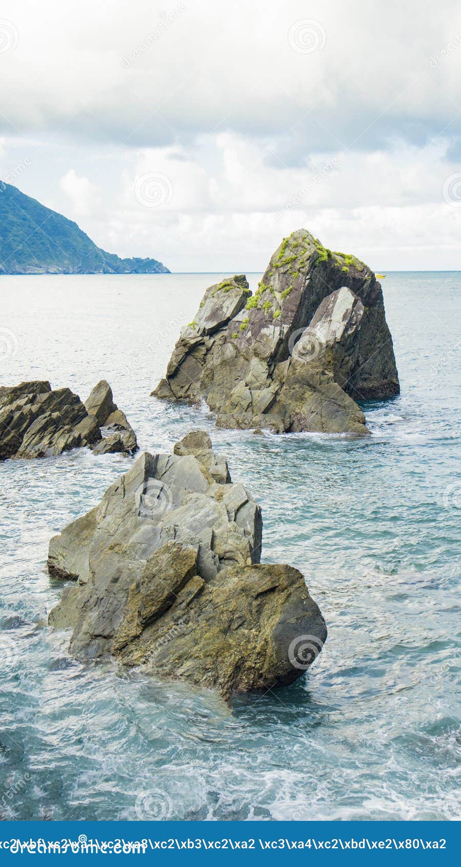 The Giant Rock Under the Sea Stock Photo - Image of landmark ...