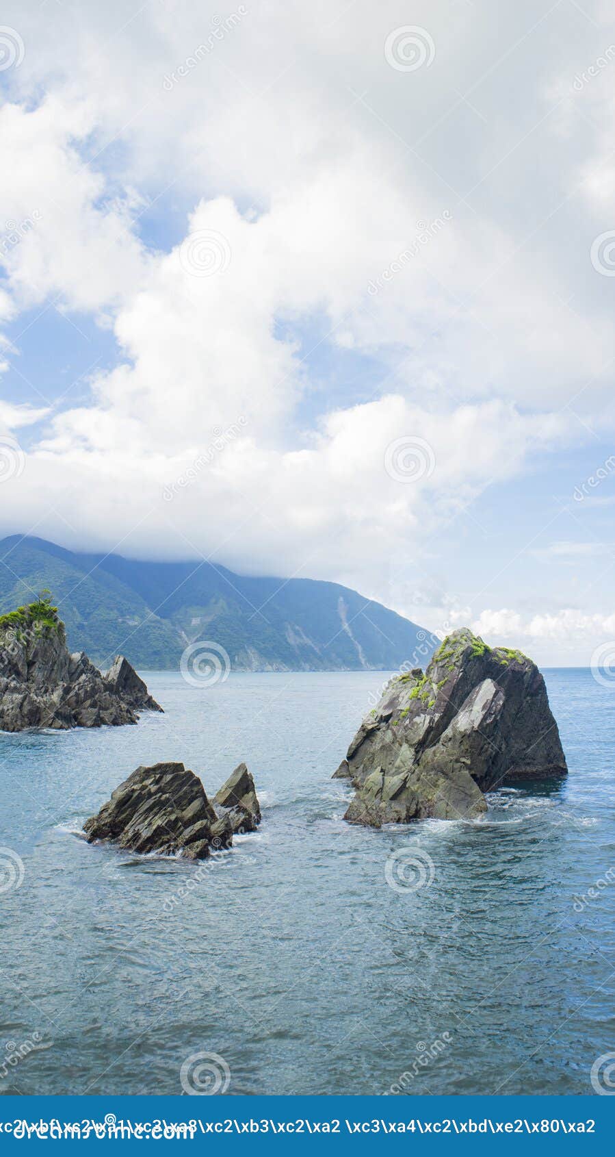 The Giant Rock Under the Sea Stock Photo - Image of summer, ocean ...