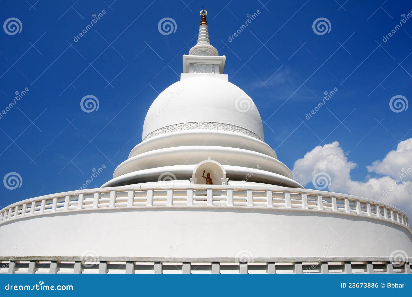 Landmark of a Historic Temple Stock Photo - Image of clouds ...