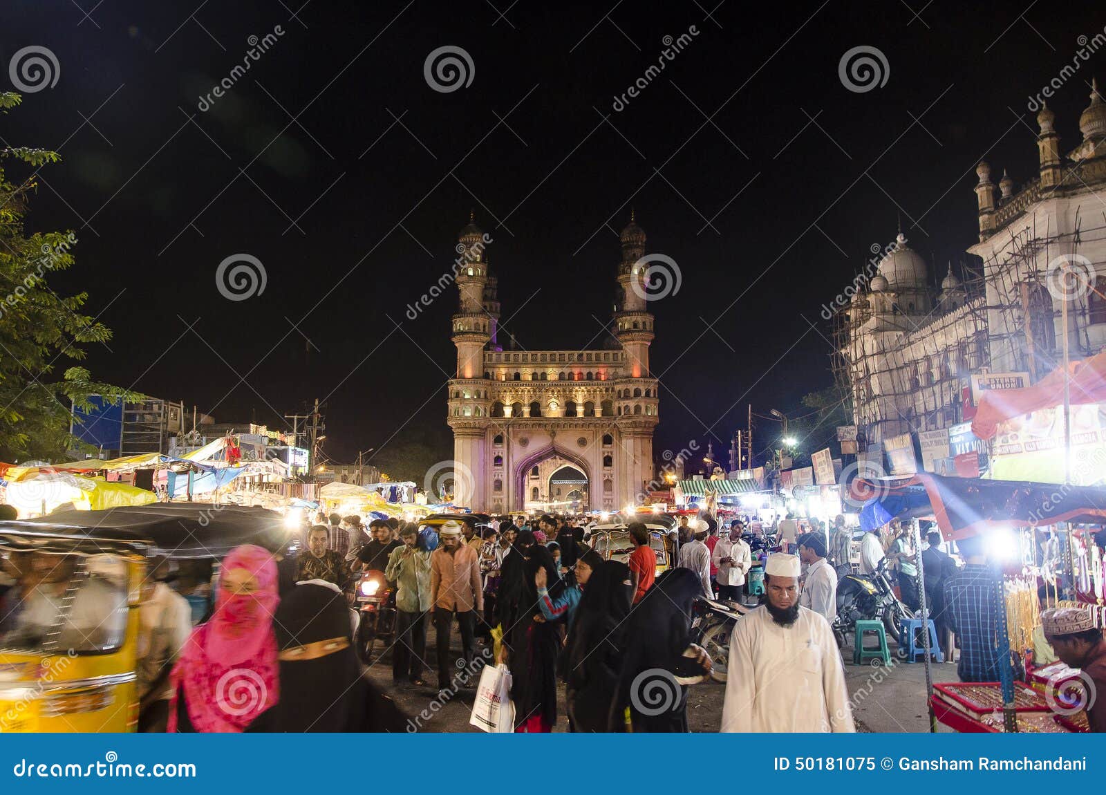 Landmark of Hyderabad Charminar Editorial Image - Image of city ...