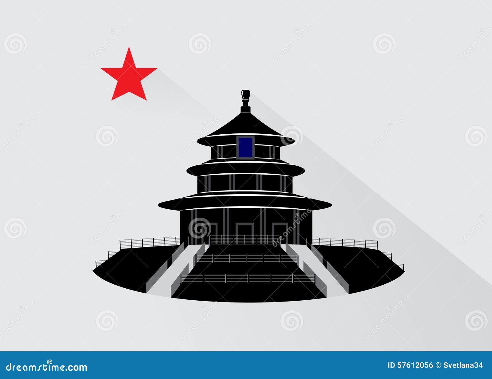 Landmark icon. stock vector. Illustration of china, house - 57612056