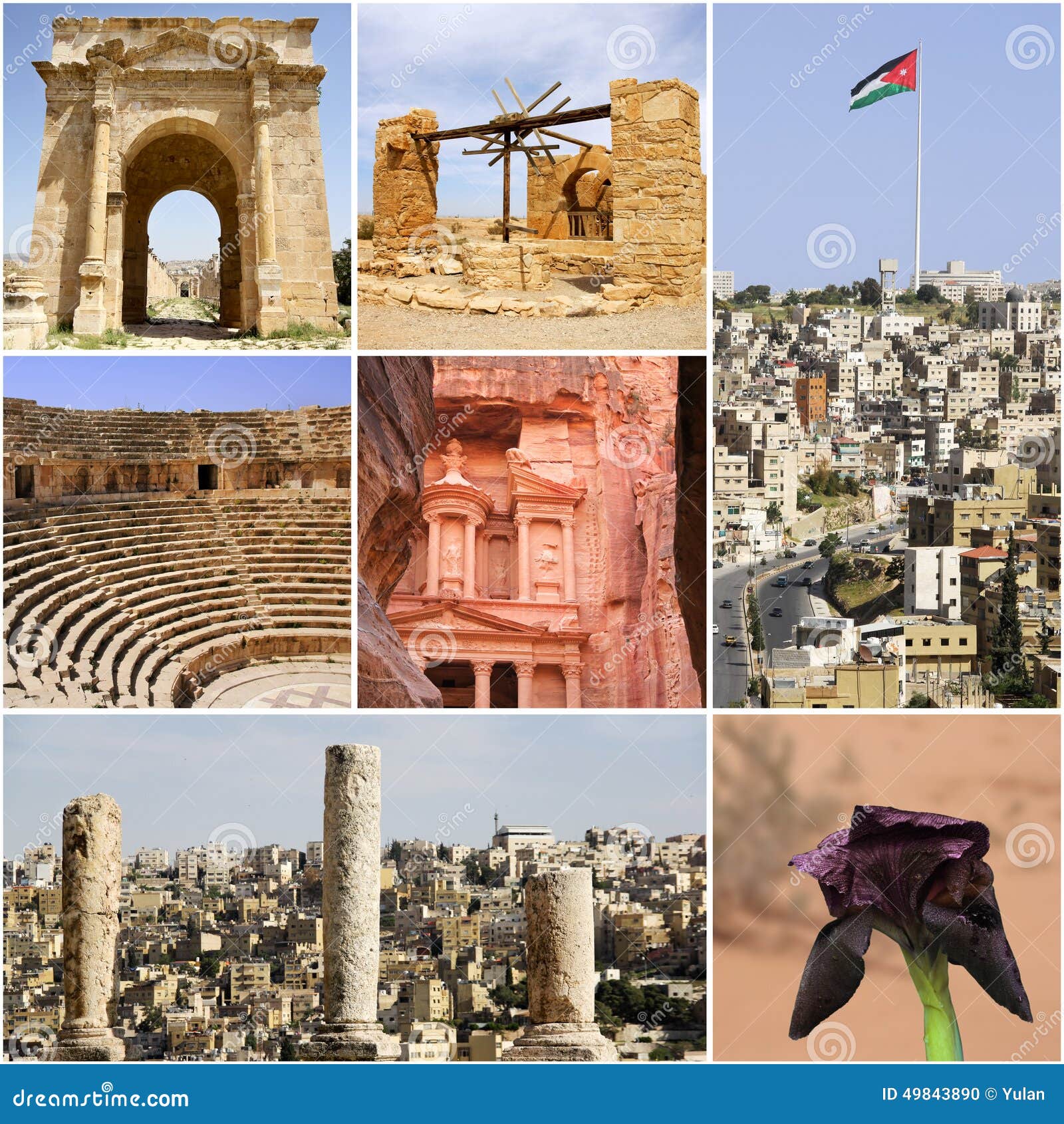 Landmark of Jordan stock photo. Image of amman, hercules - 49843890
