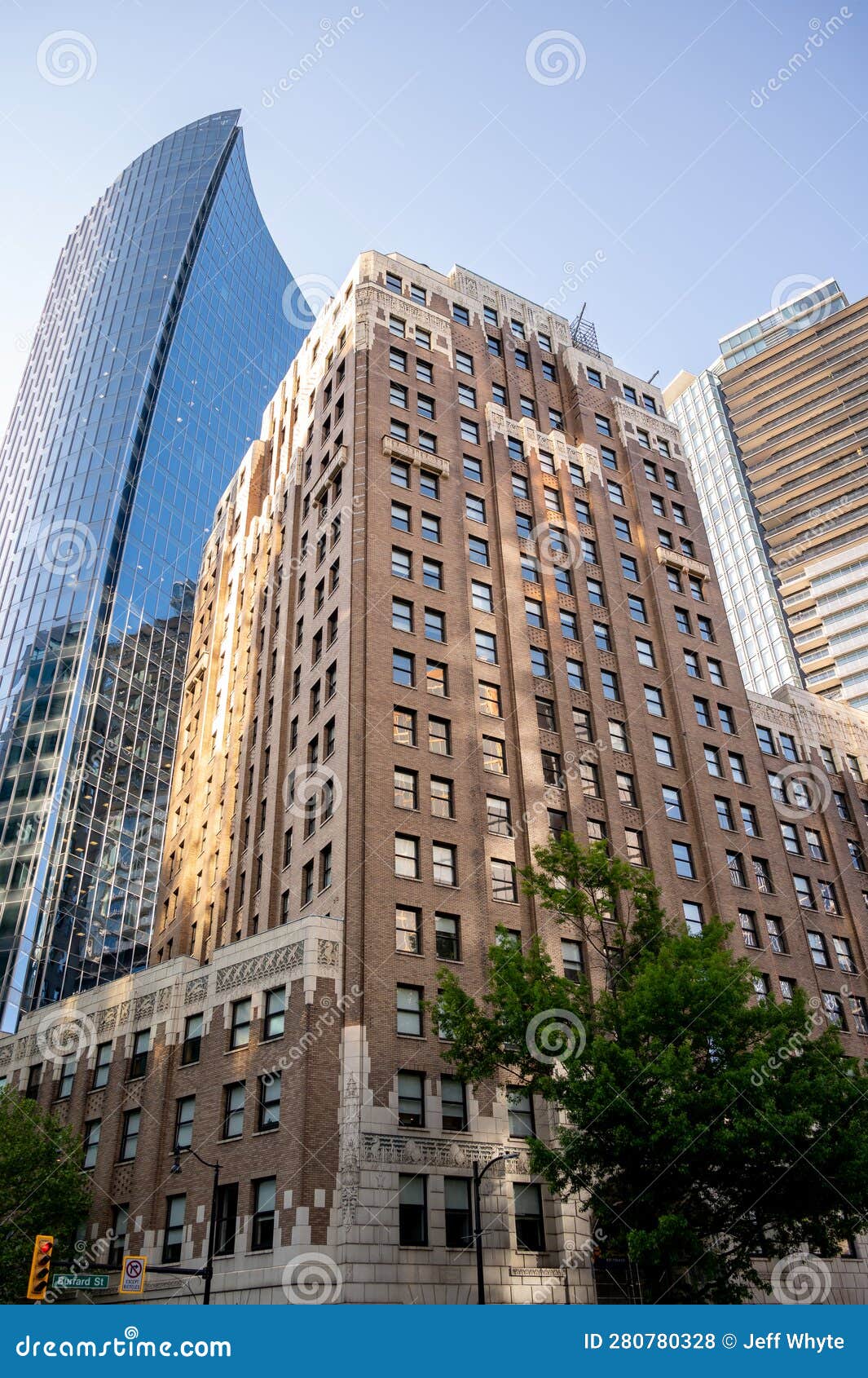 Marine Building and the MNP Tower Stock Photo - Image of landmark ...