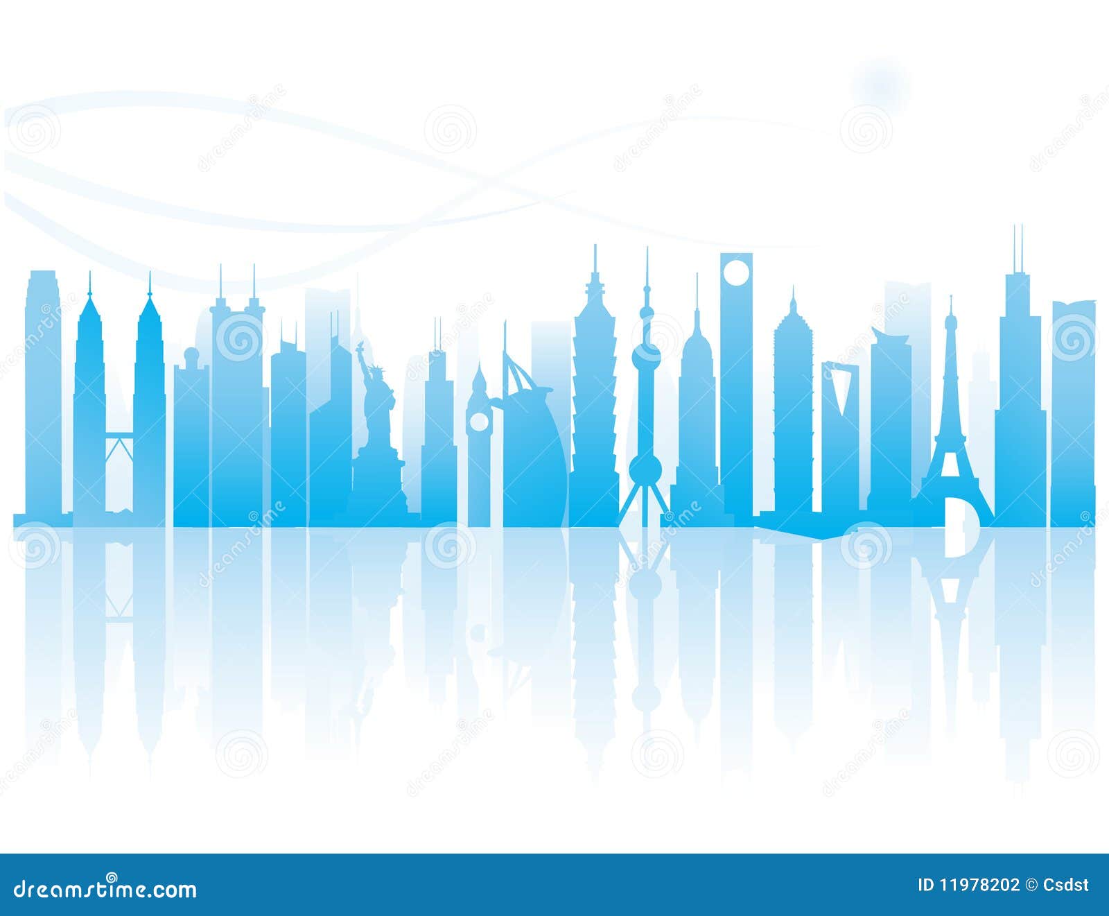 Silhouette, Landmark Of Jakarta Indonesia, Tugu Selamat Datang, Monas ...