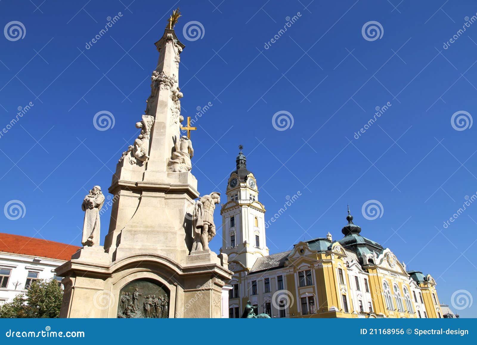Landmark in Pecs, Hungary stock photo. Image of city - 21168956